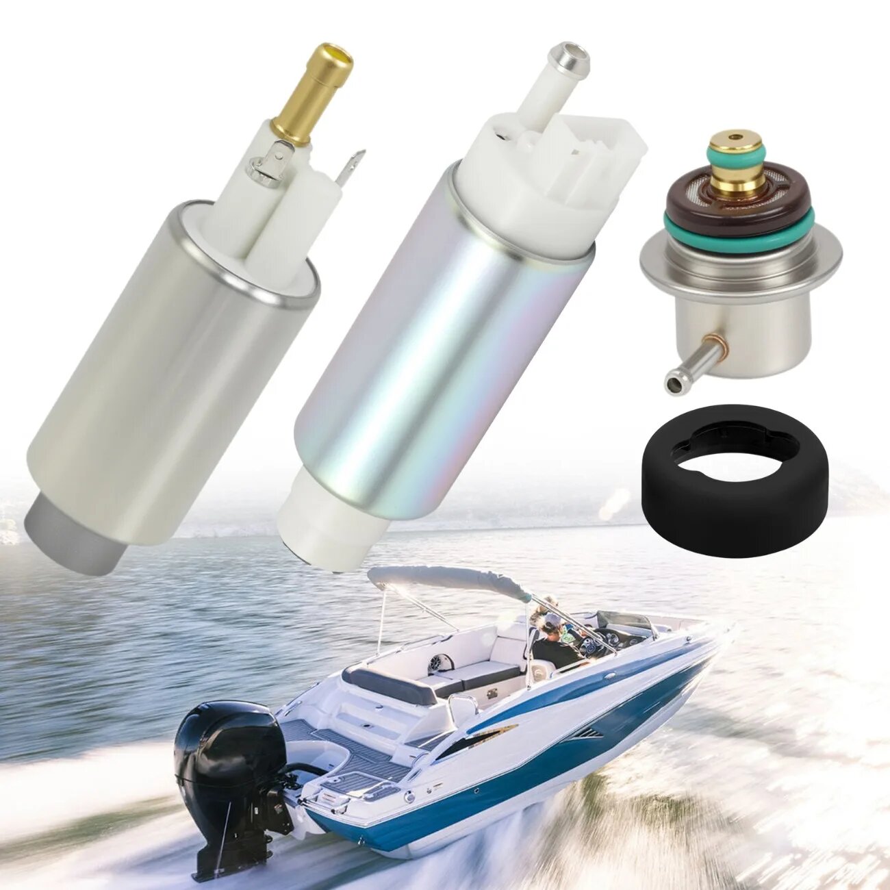 Топливный насос высокого и низкого давления для моделей Mercury Marine 75-115 л. с. Verado / Verado Pro 200-300 л. с. 880596T58 880596T55