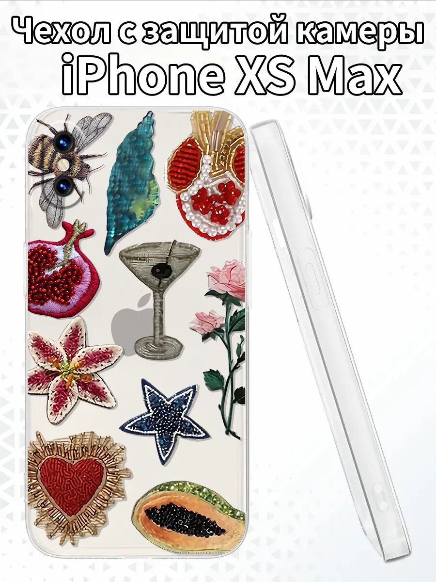Чехол для iPhoneXSMax с изображением вышивки