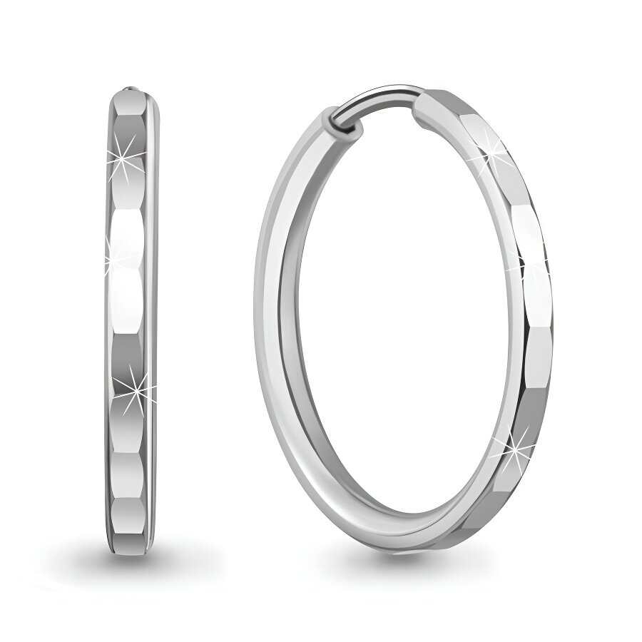 Серьги конго, серебро, 925 проба