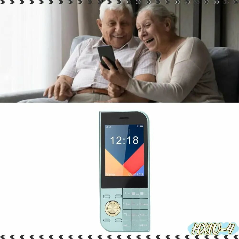Мобильный телефон, зеленый