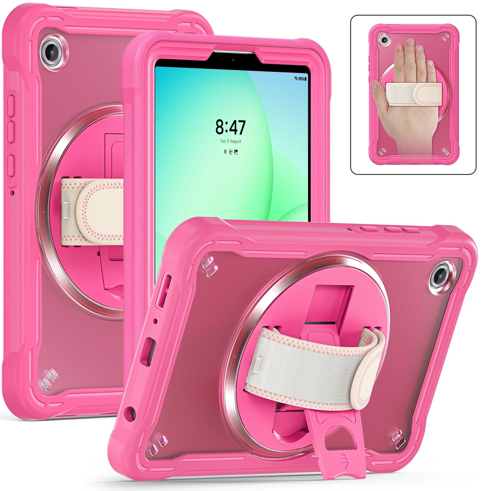 Чехол для Samsung Galaxy Tab A11 A11+ 2025 A11 8.7 inch 2025, rose-1