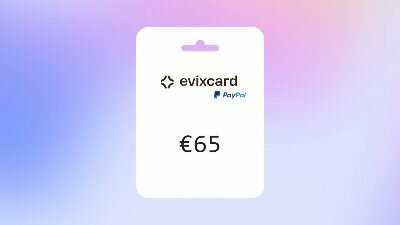 EvixCard PayPal EUR 65 Подарочная карта • для России • цифровой ключ