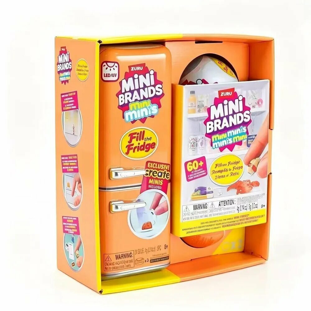Мини-холодильник toy blind box set игровой домик маленький мини-холодильник minibrands креативный игрушечный мяч