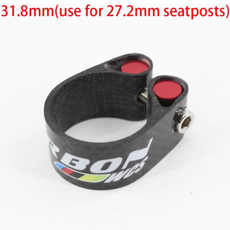 Велосипедный хомут подседельного штыря 31.8mm, карбон 3K