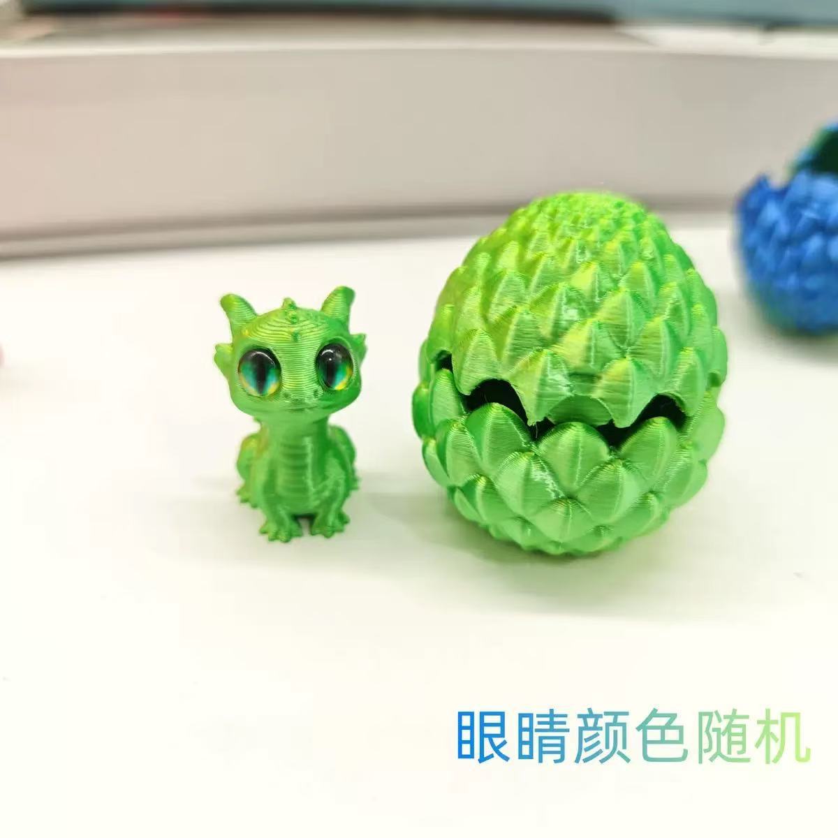 Новинка: 3D-печатная хрустальная фигурка дракончика с градиентом цвета, детская настольная игрушка, трансграничный хит продаж, подарок.