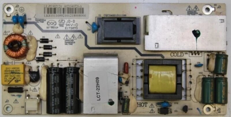 Блок питания для телевизора CQC04001011196 LK-PI190212A Casio LST-22H09