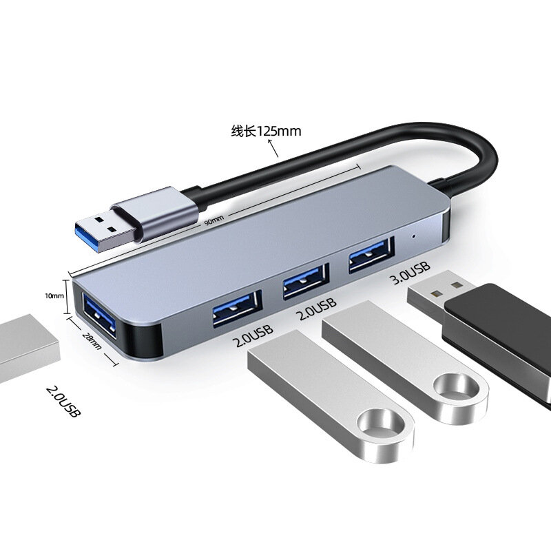 Многофункциональная док-станция Type-C, совместимая с Huawei, Apple MacBook, 4-в-1 хаб, высокоскоростная док-станция