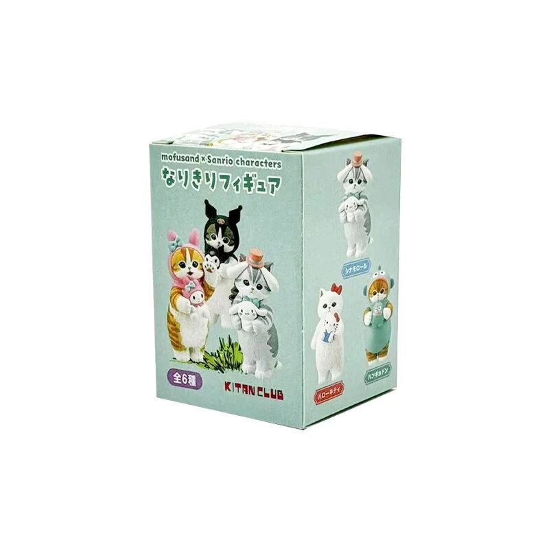 MINISO Фигурка кошки Mofusand X Kt в стоячей позе, серия "Слепой бокс", модная игрушка, украшение для рабочего стола и автомобиля, сюрприз в коробке, забавный подарок,