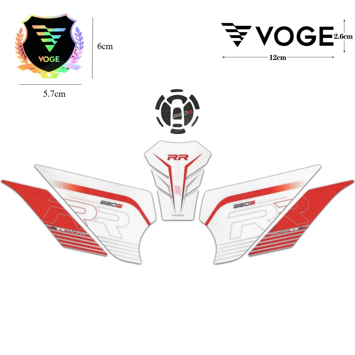 Наклейка на бак VOGE RR660S, 4PCS-set-B