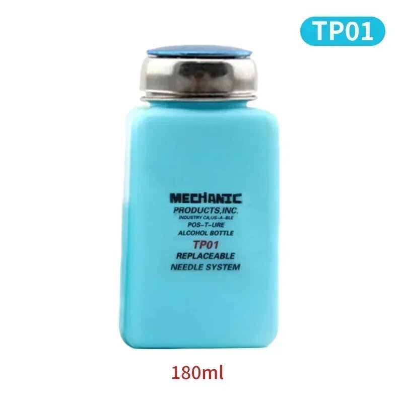 Бутылка для спирта Mechanic Products TP01, 180мл, голубая