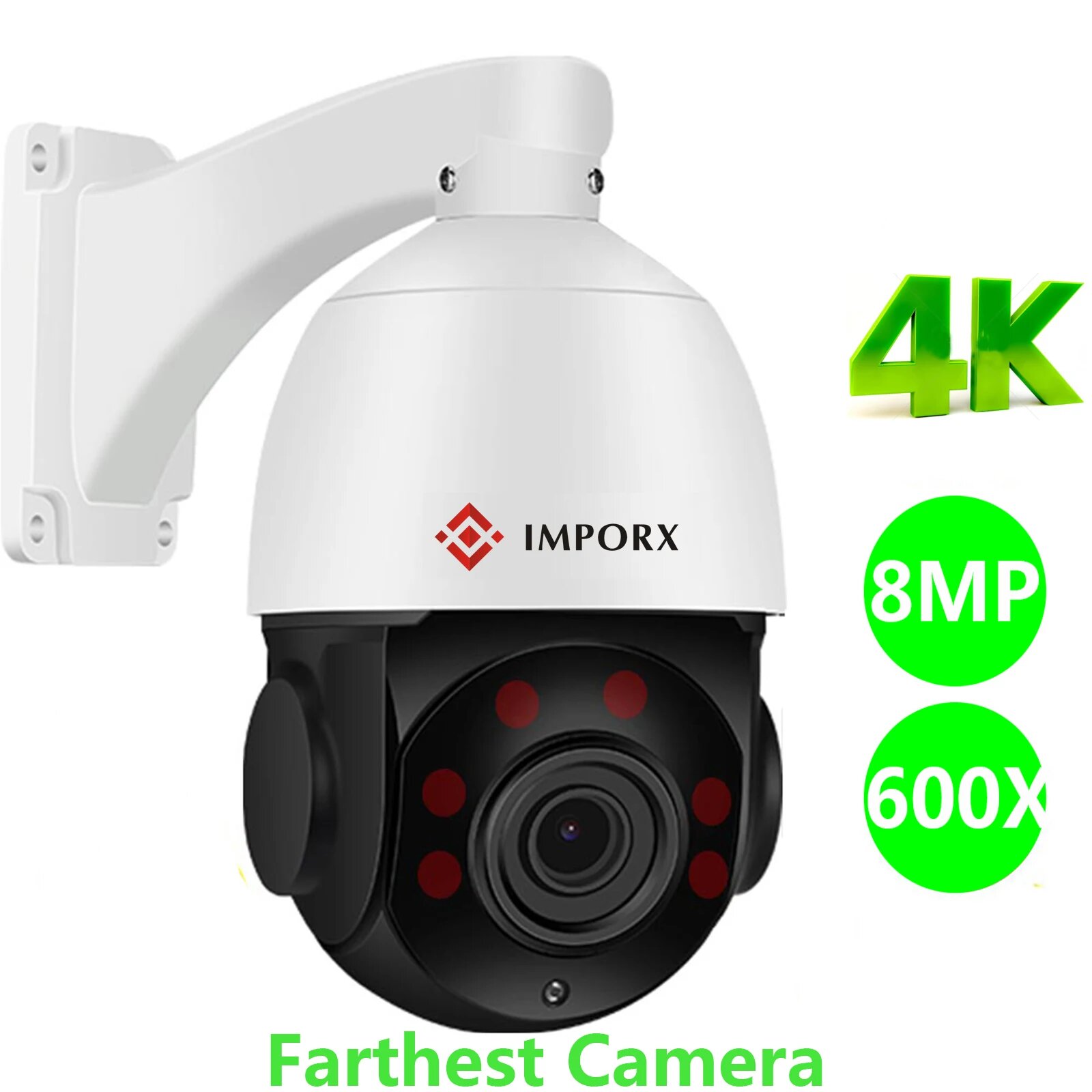 IP-камера 8MP 4K 600X ZOOM POE PTZ Speed Dome с поддержкой NVR Hikvision Dahua, IVM4200, P2P, ONVIF, IMX415