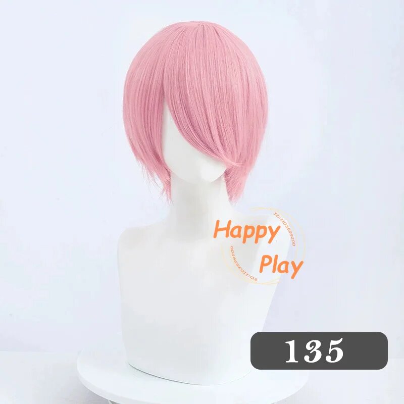 Розовый парик для косплея, 135