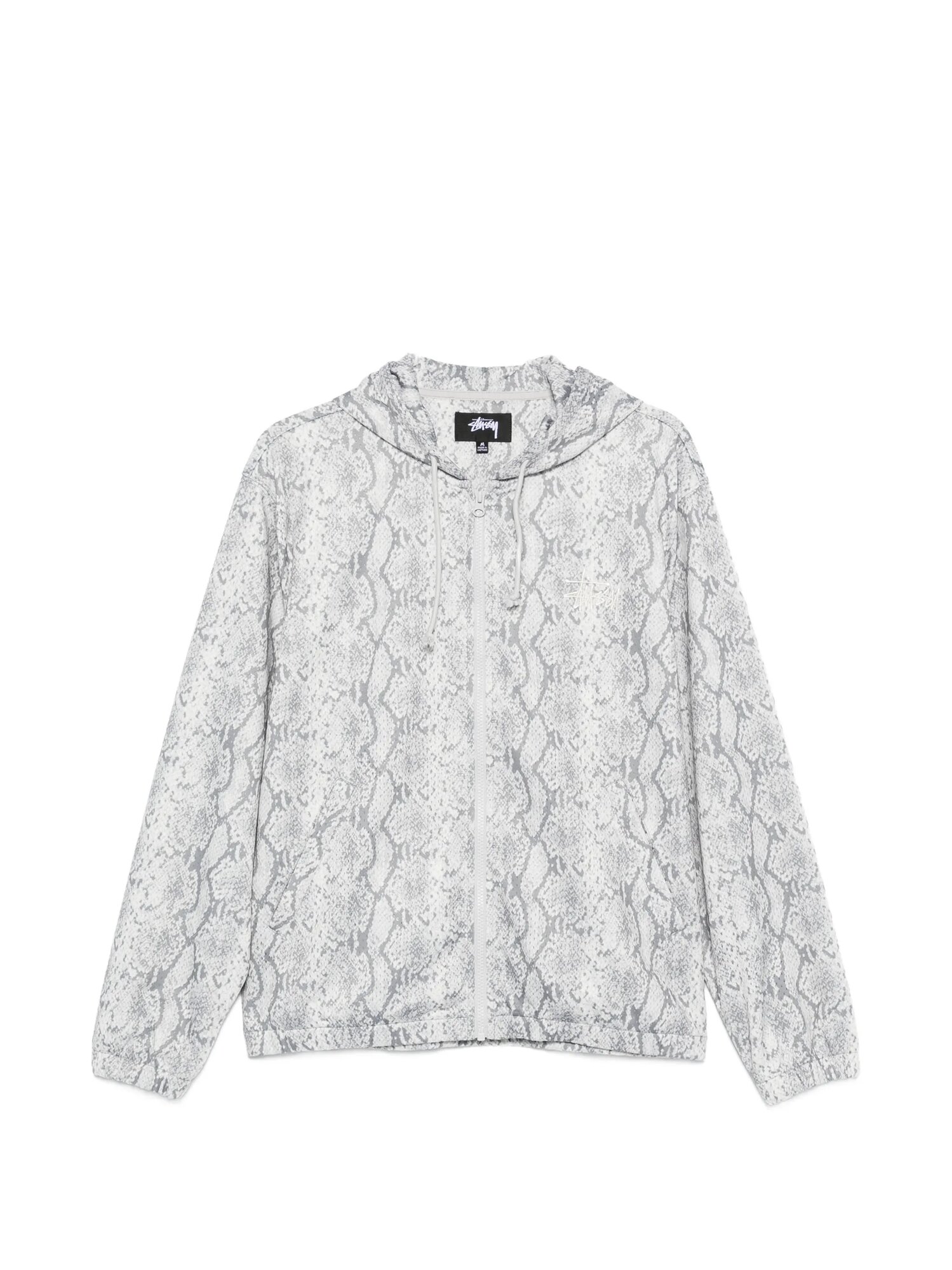 Худи Snake-print zip-up hoodie