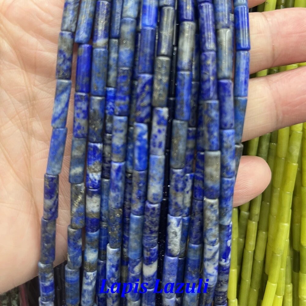 Бусины из яшмы 4x13 мм 5 Strands, Lapis Lazuli