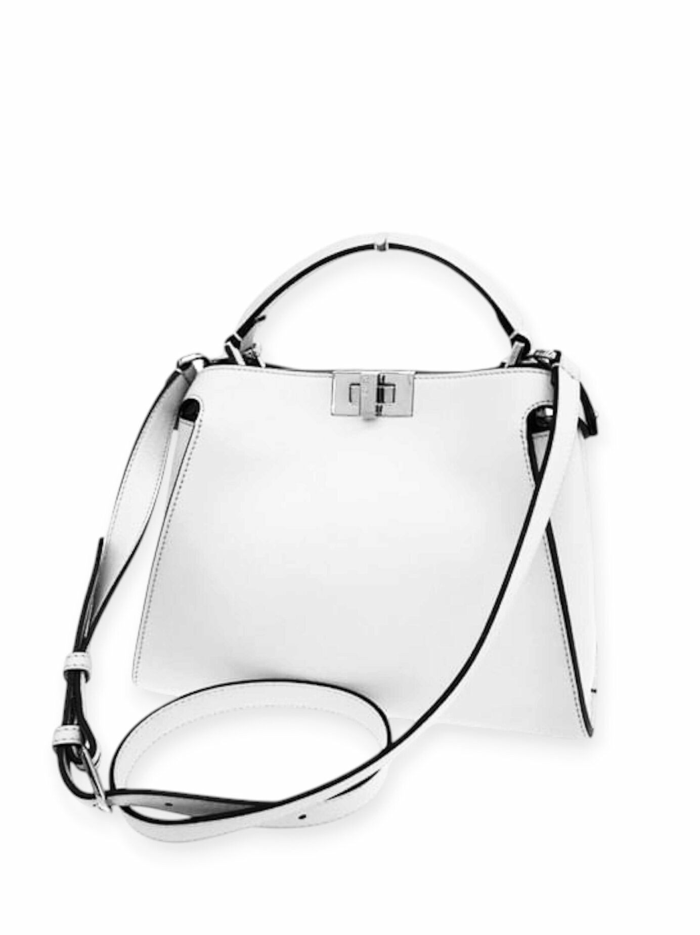 Сумка тоут FENDI Peekaboo Essentially Small, белый — фото 1