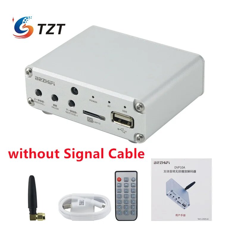 TZT BRZHIFI DVP10A ЦАП Bluetooth HiFi 5.3, без кабеля