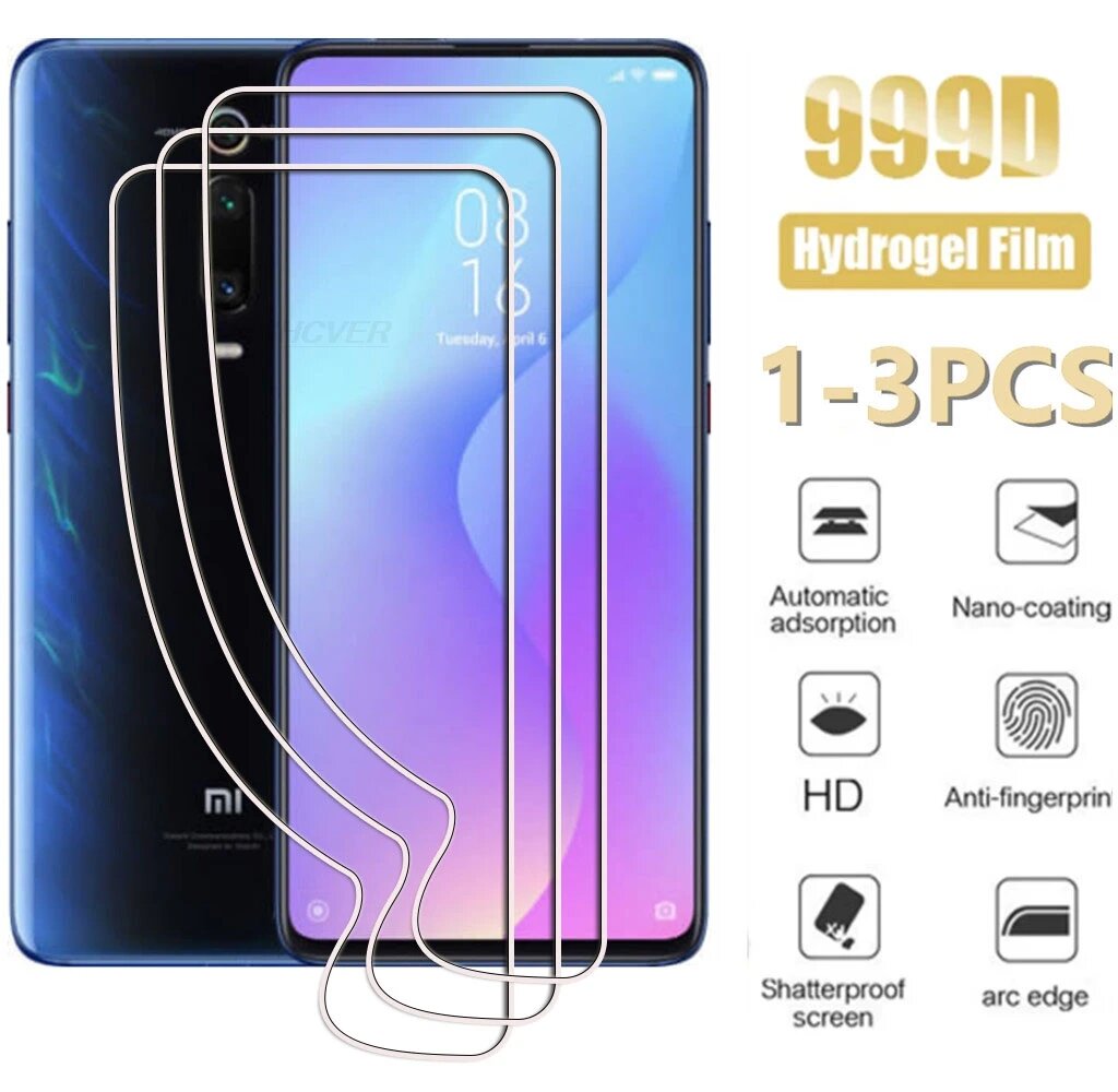 1-3 шт. для Xiaomi Mi 9T Pro Mi9T 9TPro RedmiK20 Redmi K20 Pro, 3 Hydrogel Film, Mi 9T Pro Mi 9T