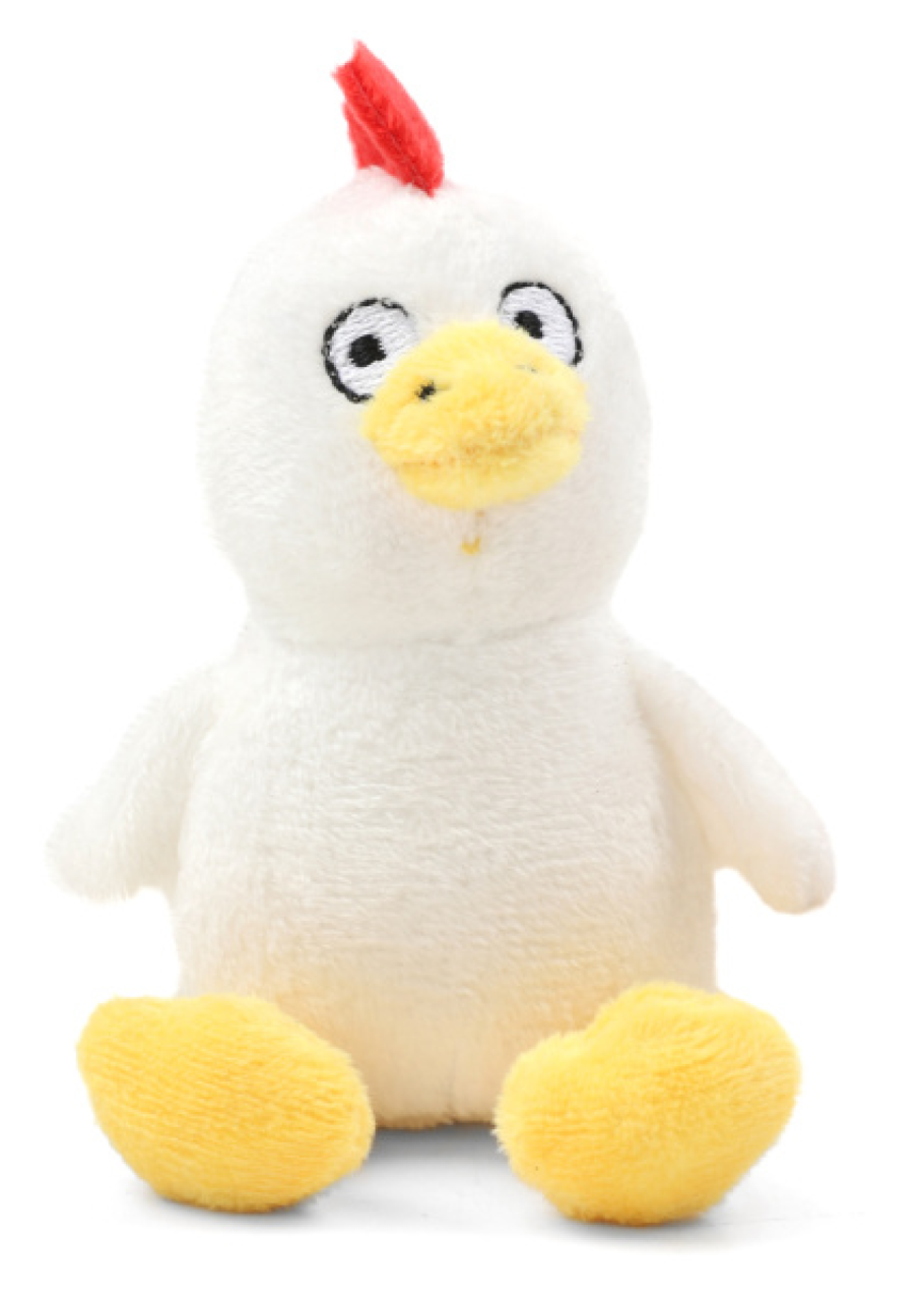 Игрушка для собак GiGwi / ГиГви Петушок с пищалкой, мягкая, размером 50х40х120мм / зоотовары для животных