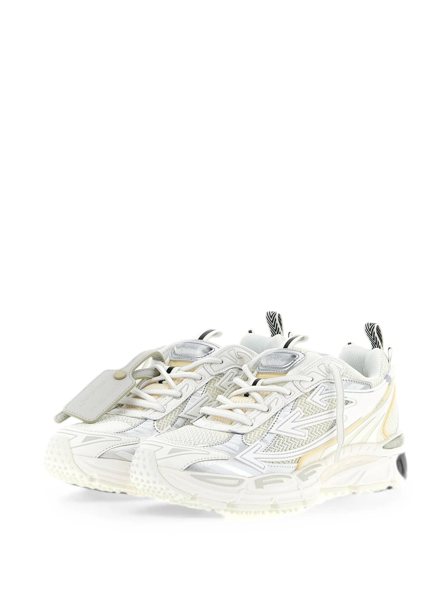 Кроссовки Off-White Be Right Back Arrow sneakers, размер 36, бежевый/белый — фото 1