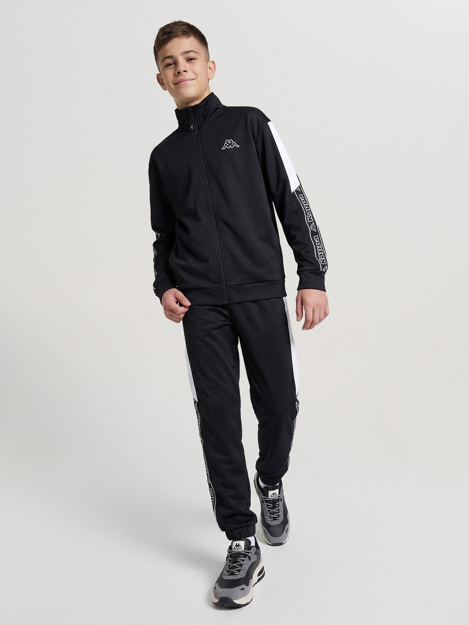 Костюм спортивный Kappa Sport Style Boy's Suit, размер 122-128, черный — фото 1