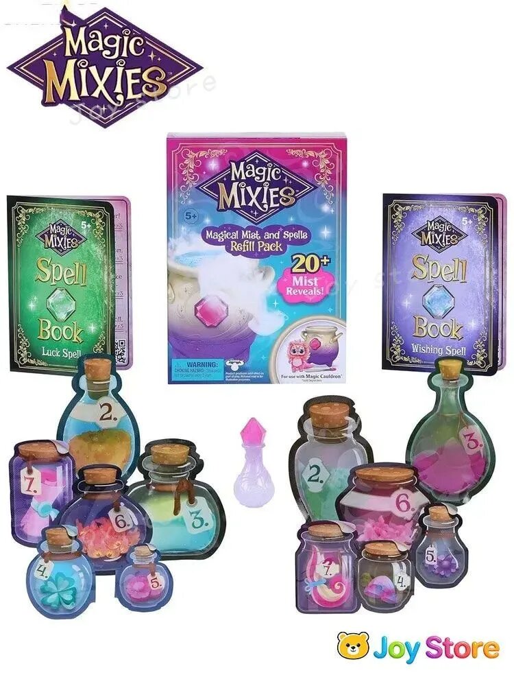 Magic Mixies Magical Mist and Spells Refill Pack Подходит для волшебного х, Набор для пополнения запасов магического тумана и заклинаний