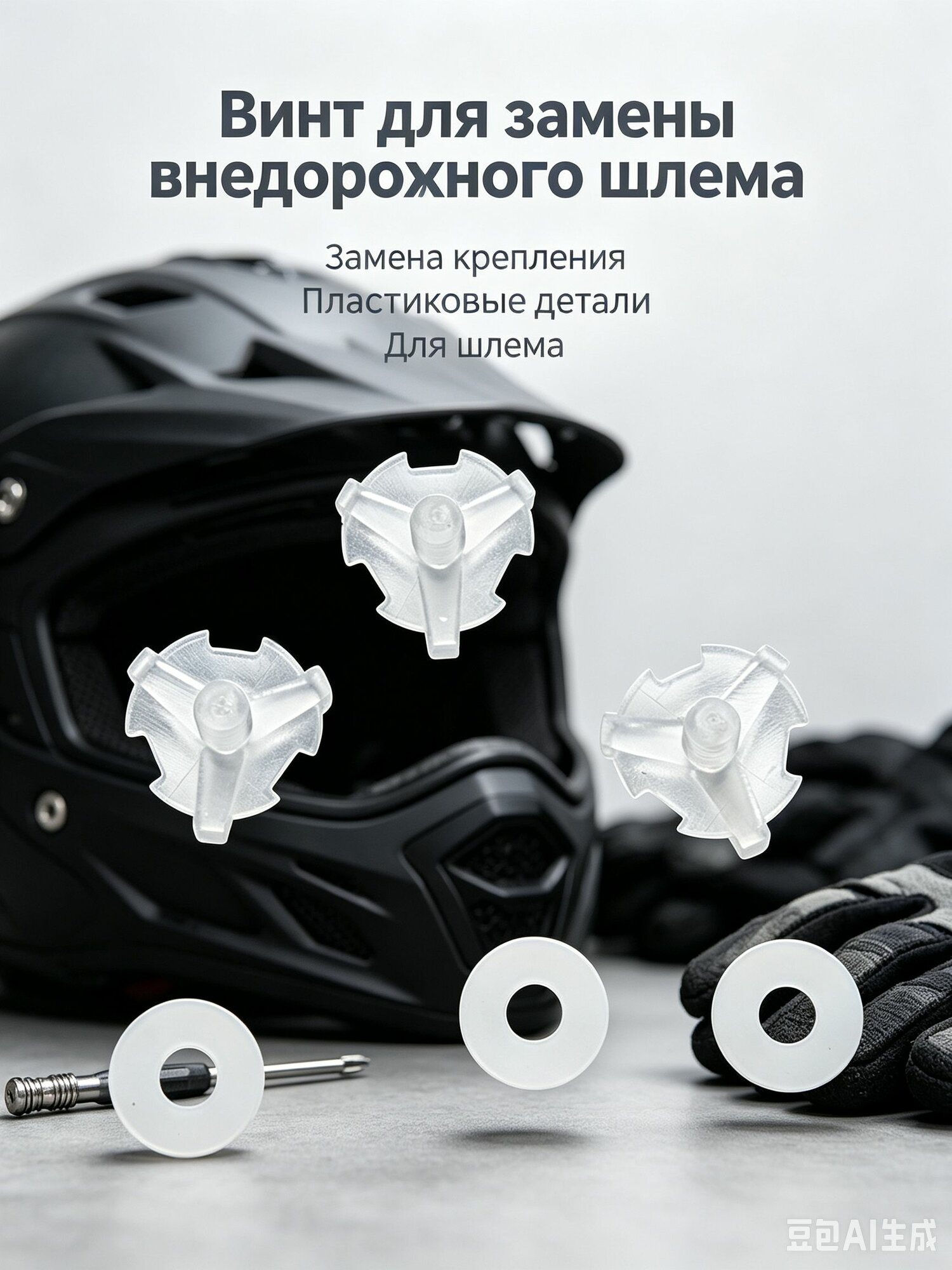 (1 комплект) Сменный винт для внедорожного шлема прозрачный цветной набор винтов для полей внедорожного шлема для шлема для полей набор винтов