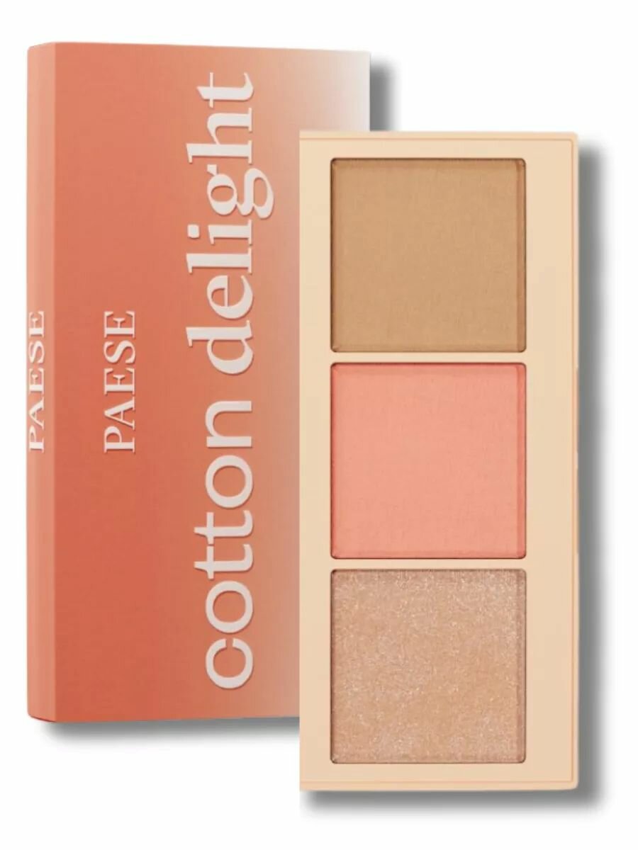 Paese Набор для контуринга Cotton Delight, 02 Peach
