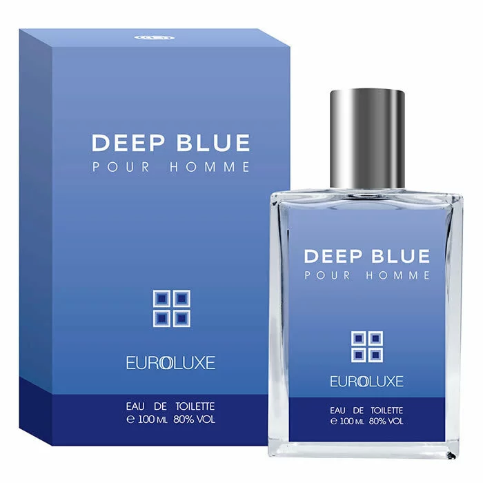 Мужская туалетная вода Euroluxe Deep Blue объём 100 мл - Евролюкс Дип Блу