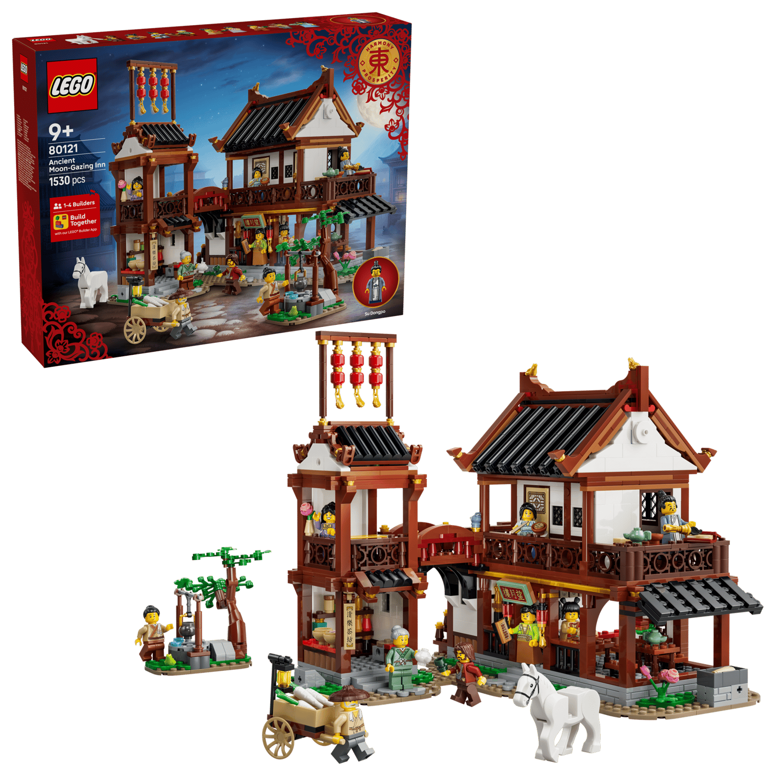 Конструктор LEGO Spring Festival Старинная гостиница 80121, 1530 деталей, от 9 лет