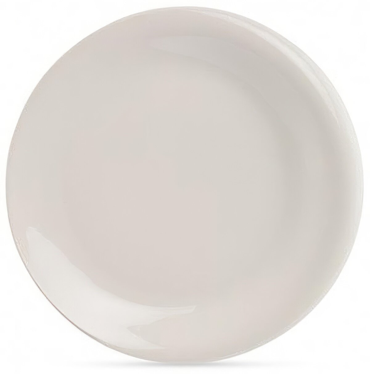 Тарелка обеденная Domenik Tableware Bianco 25 см белый, фарфор