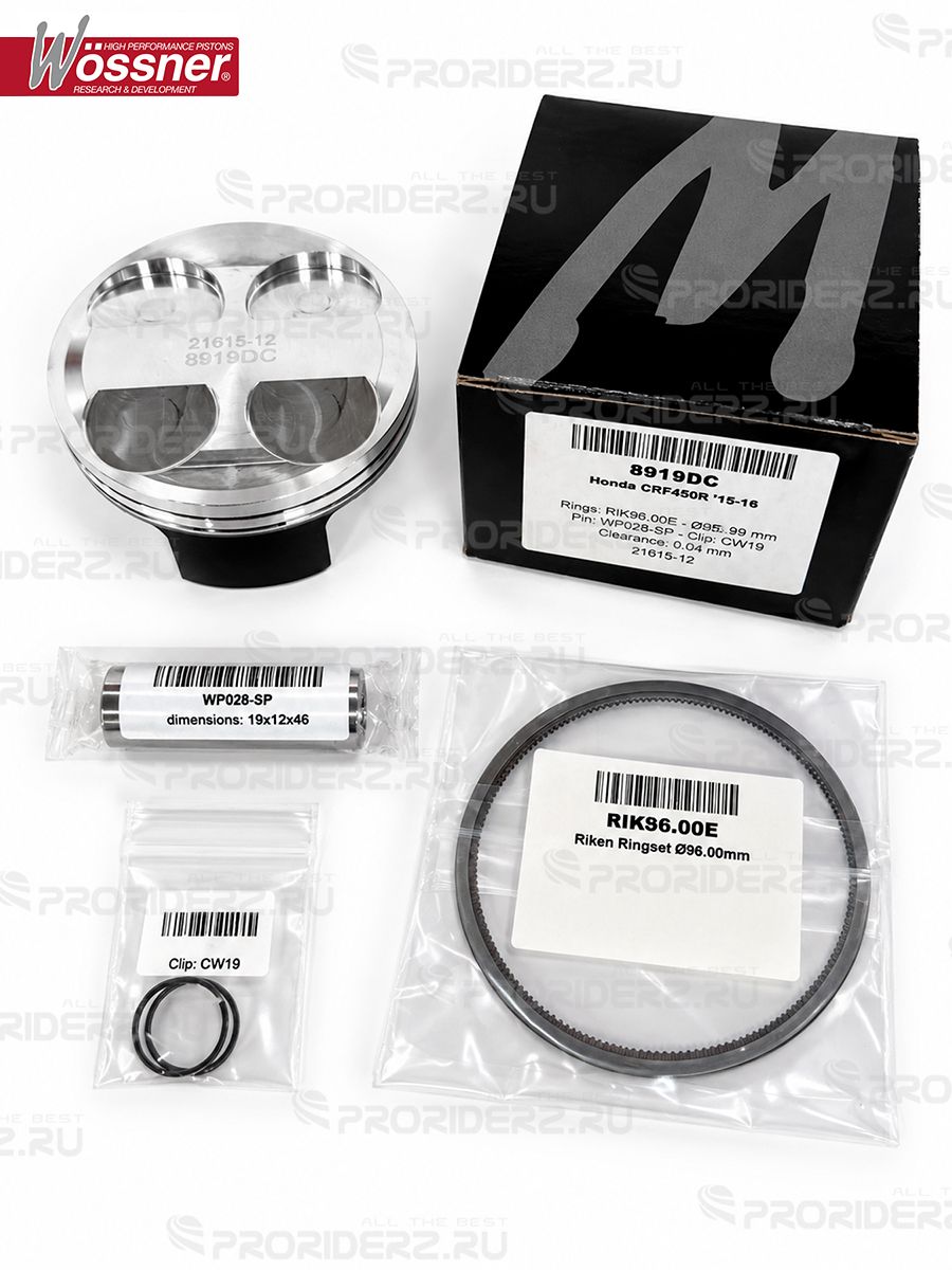 Поршень для мотоцикла CRF450R 15-16 от бренда Wossner 8919DC