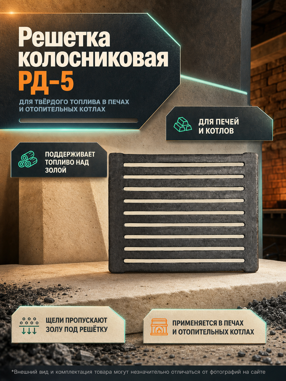 Решетка колосниковая РД-5 (Б) 300х250