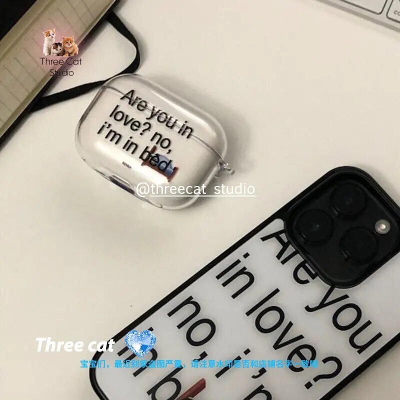 Силиконовый чехол для AirPods 4/3/Pro Not Bed English For AirPods Pro