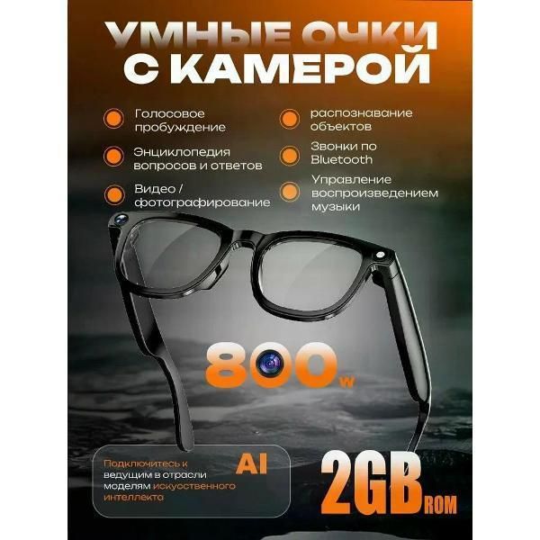 Умные очки с умной камерой, голосовое управление и AI-ассистенты