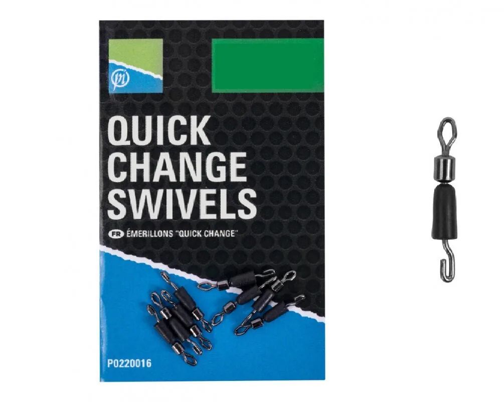 Preston Quick Change Swivels Medium быстросъемные вертлюги