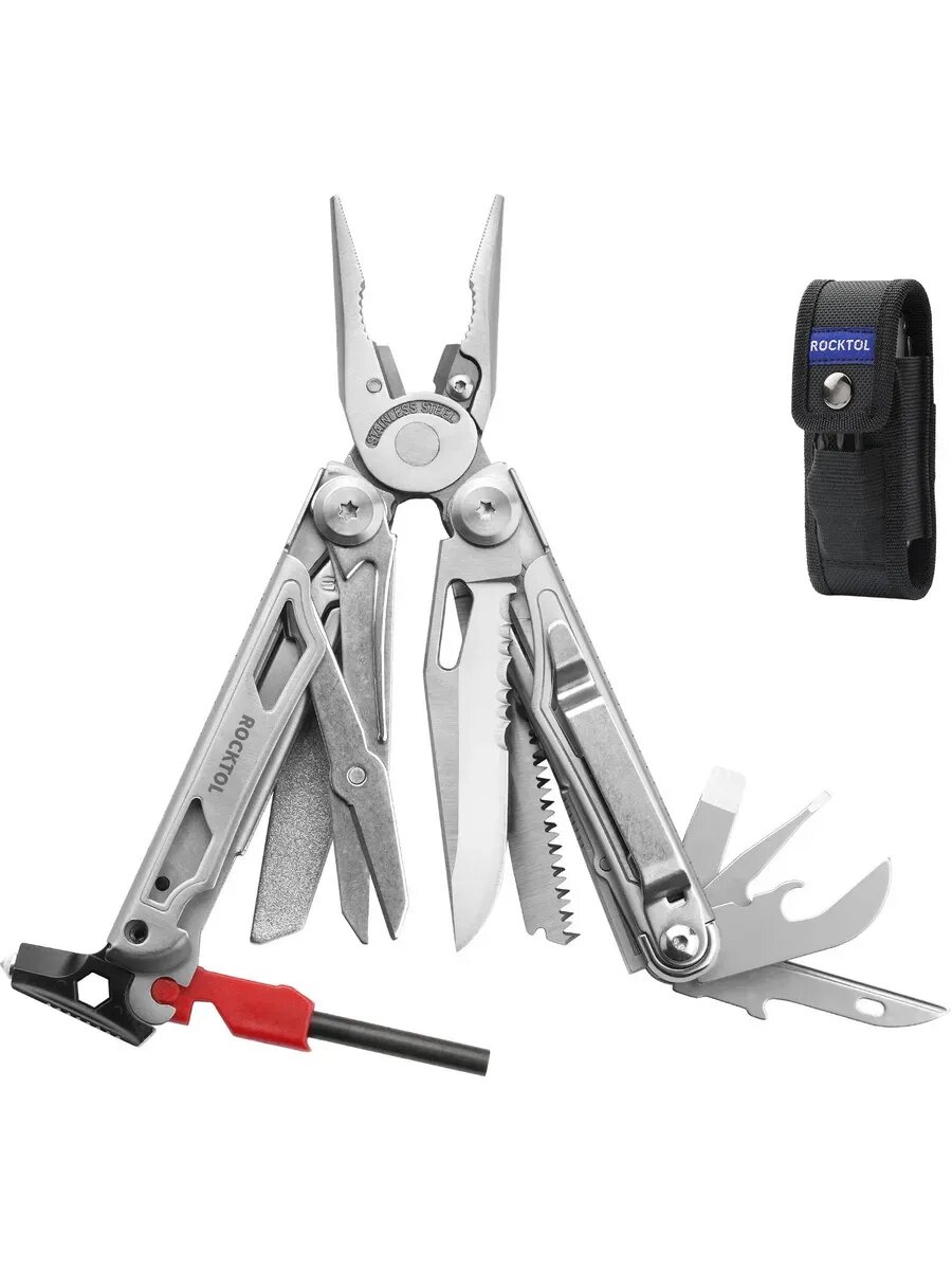 Мультитул нож туристический Rocktol SK04 14C28N многофункциональный армейский