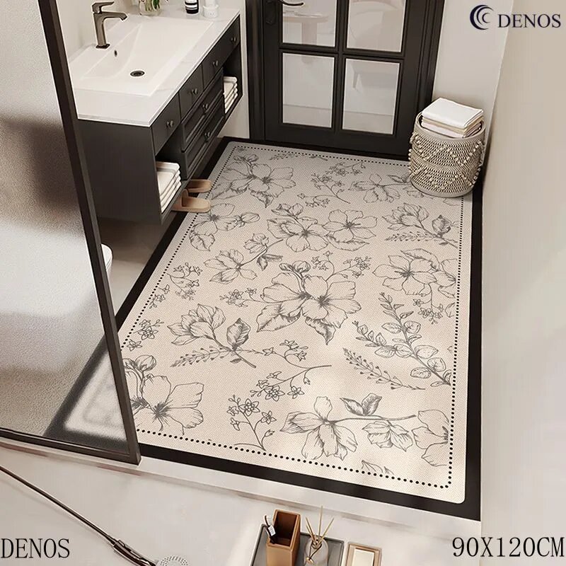 DENOS Коврик для туалета 90x120 см шоколадный
