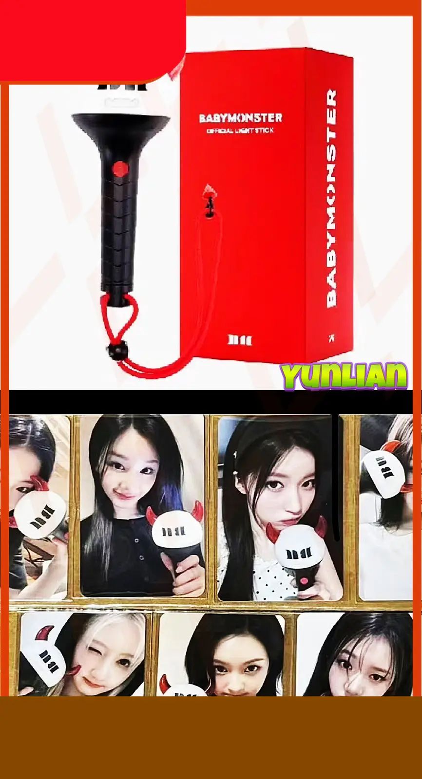 Лайтстик Babymonster земной шар ластик k-pop стрэй кэтс lightstick кпоп с карточками-vbggf3 Sajinnai