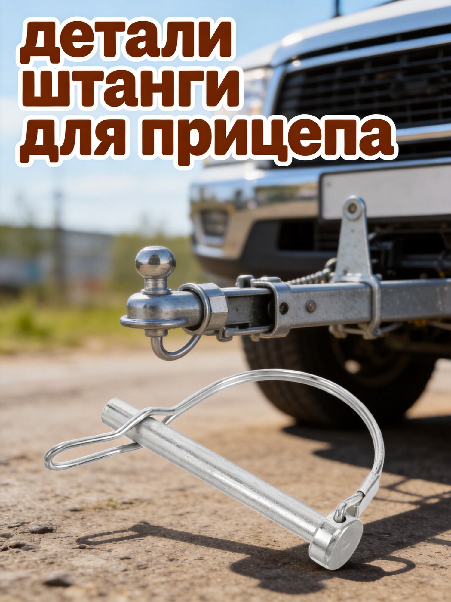 Замок Для Прицепа Быстрый И Надежный Соединитель Серебристый 7.50X5.30X2.00Cm