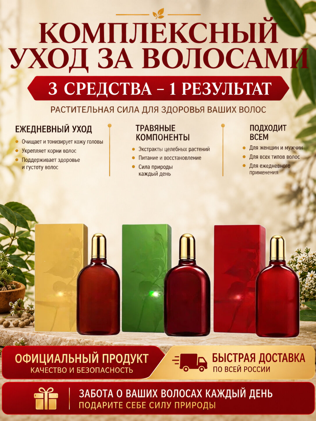 Лосьонсыворотка для ухода за волосами