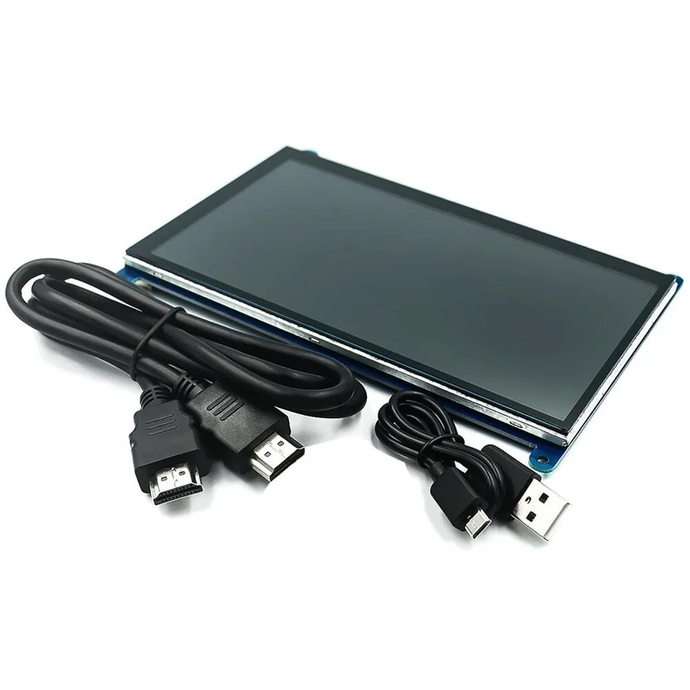 7-дюймовый ЖК-монитор с поддержкой HDMI для Raspberry Pi 3-го поколения, сверхвысокое разрешение 1024x600.
