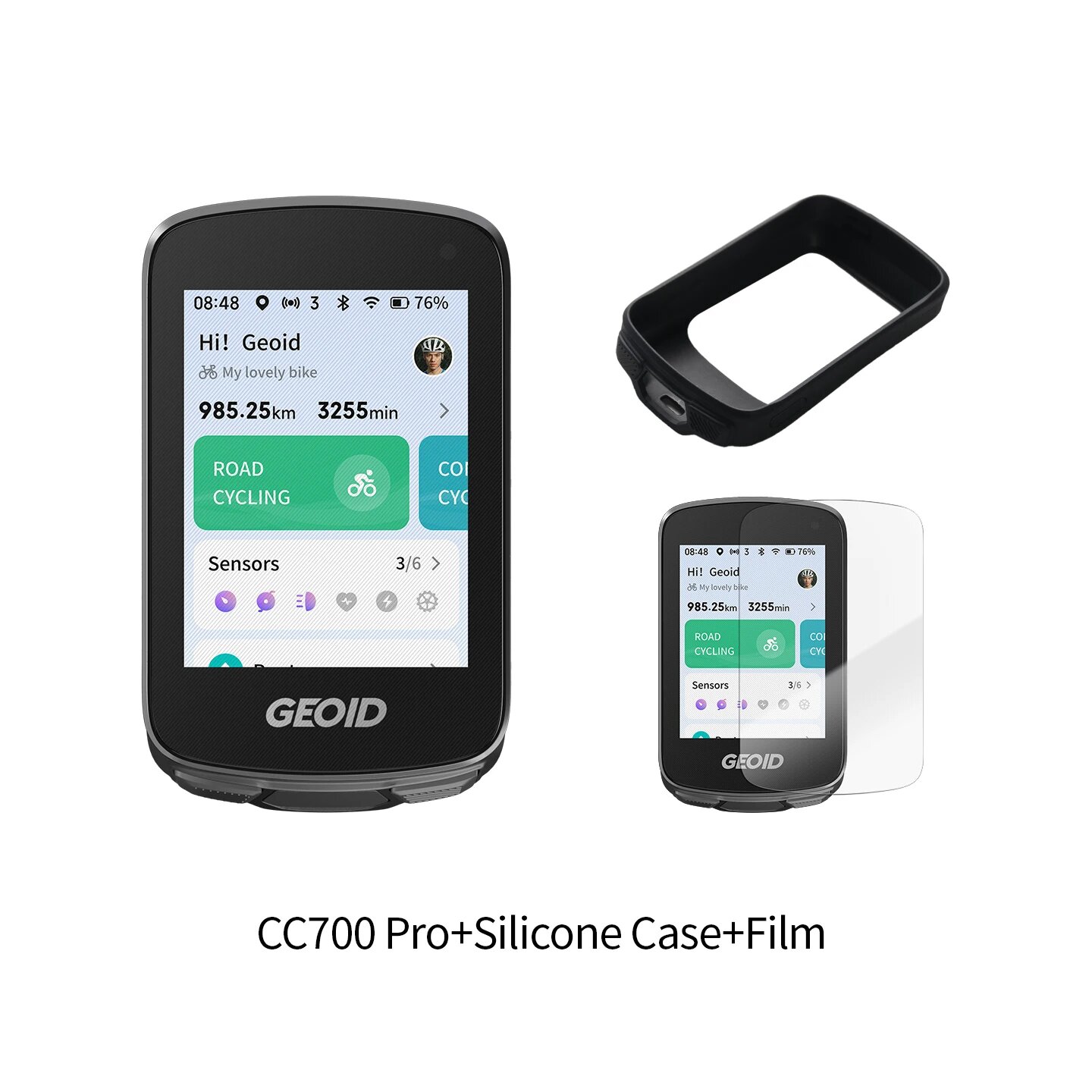GEOID CC700 Pro Велокомпьютер 2.8" CC700Pro with case