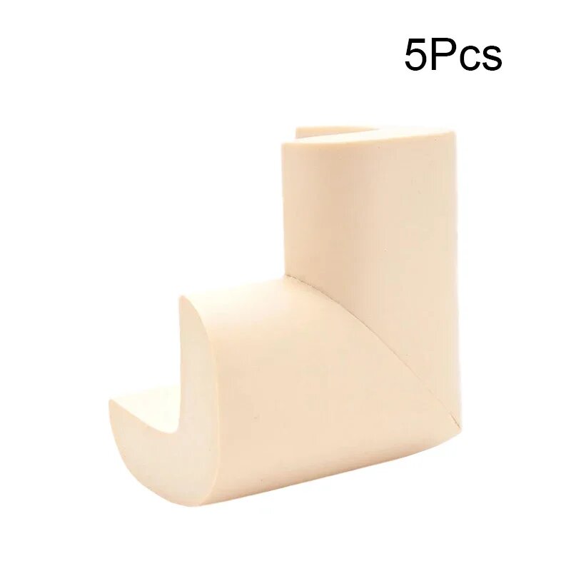 Мягкие защитные уголки для мебели 5/10 шт Бежевый, Beige 5Pcs