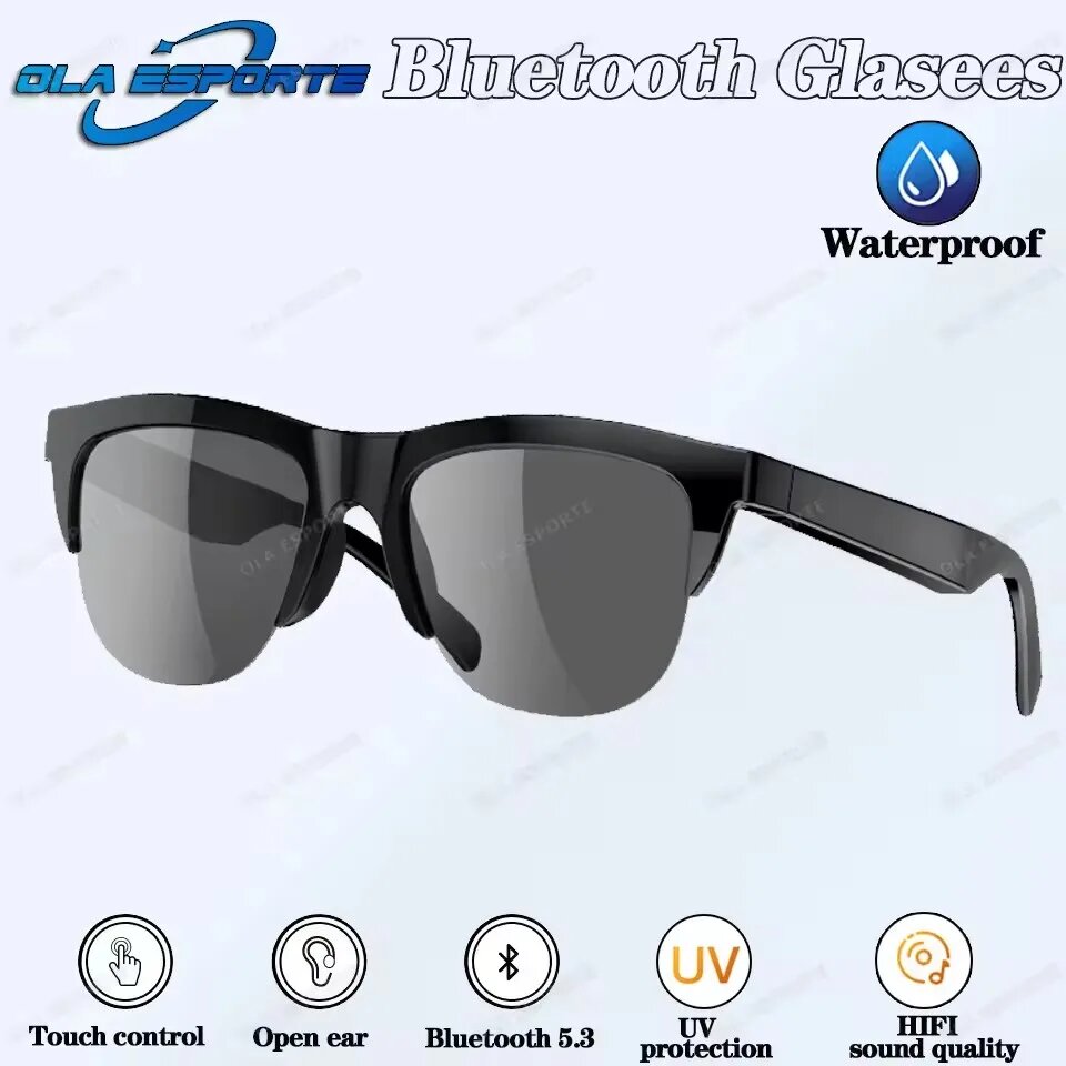 Bluetooth Glasses OLA ESPORTE, черные, Waterproof, Bluetooth 5.3