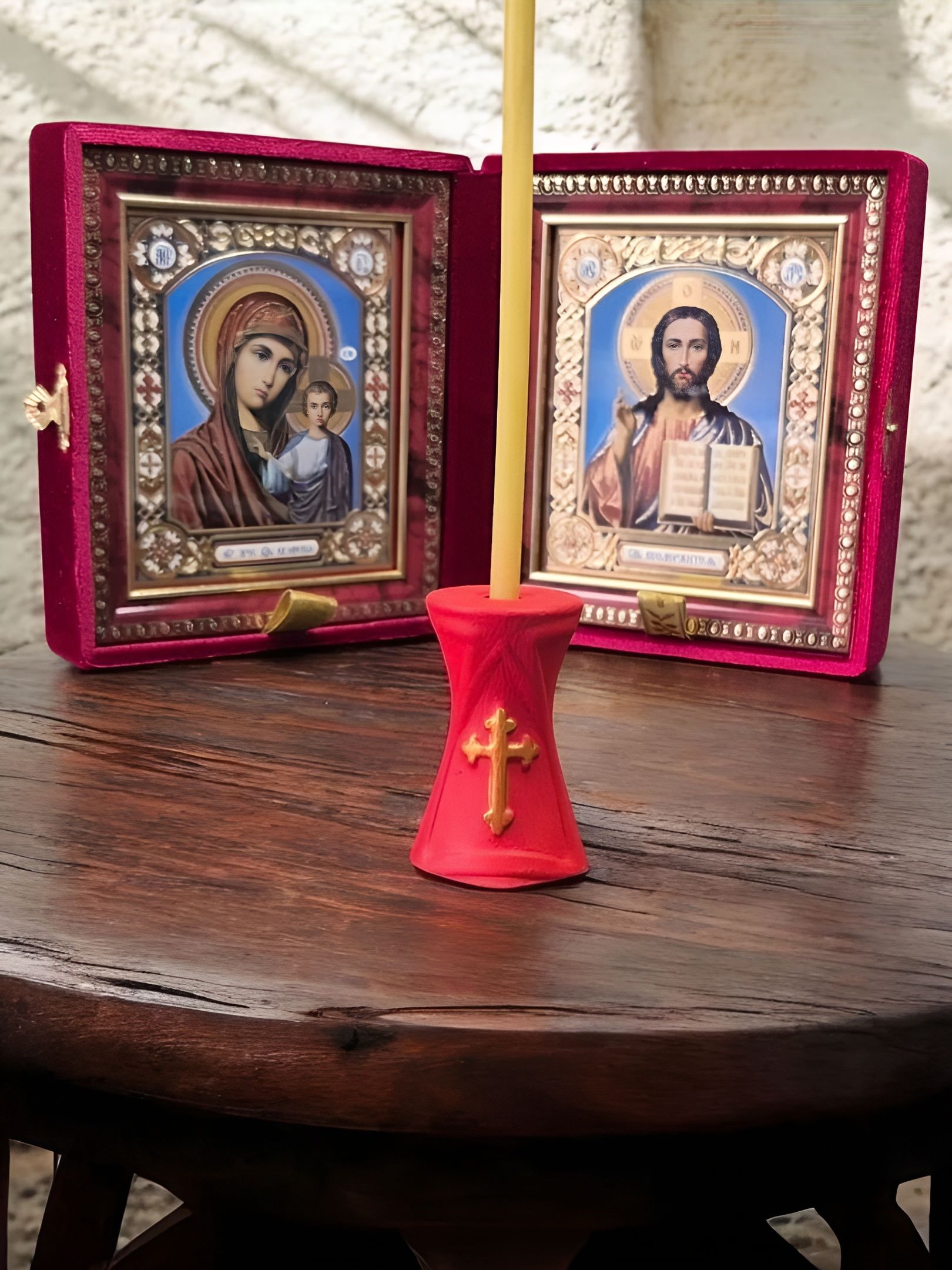 Подсвечник для тонкой церковной свечи