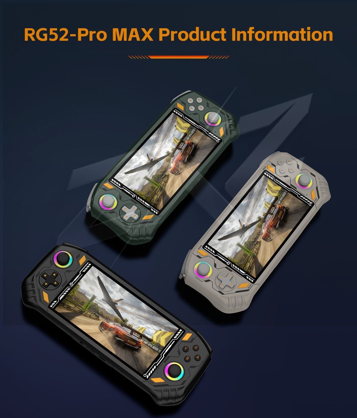 Ручная консоль RG56 - Pro - 5,5 дюйма 1080p IPS экран, Android 13