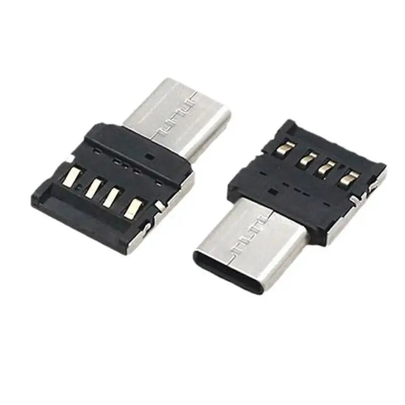 Универсальный адаптер Type C Micro USB на USB 2.0 OTG для смартфонов, миниатюрный OTG-кабель-переходник