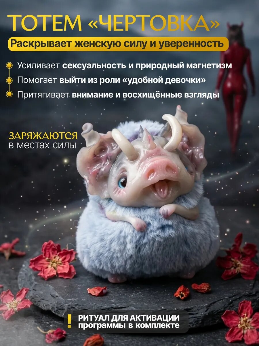 "Чертовка" оберег магический на уверенность в себе и женский магнетизм