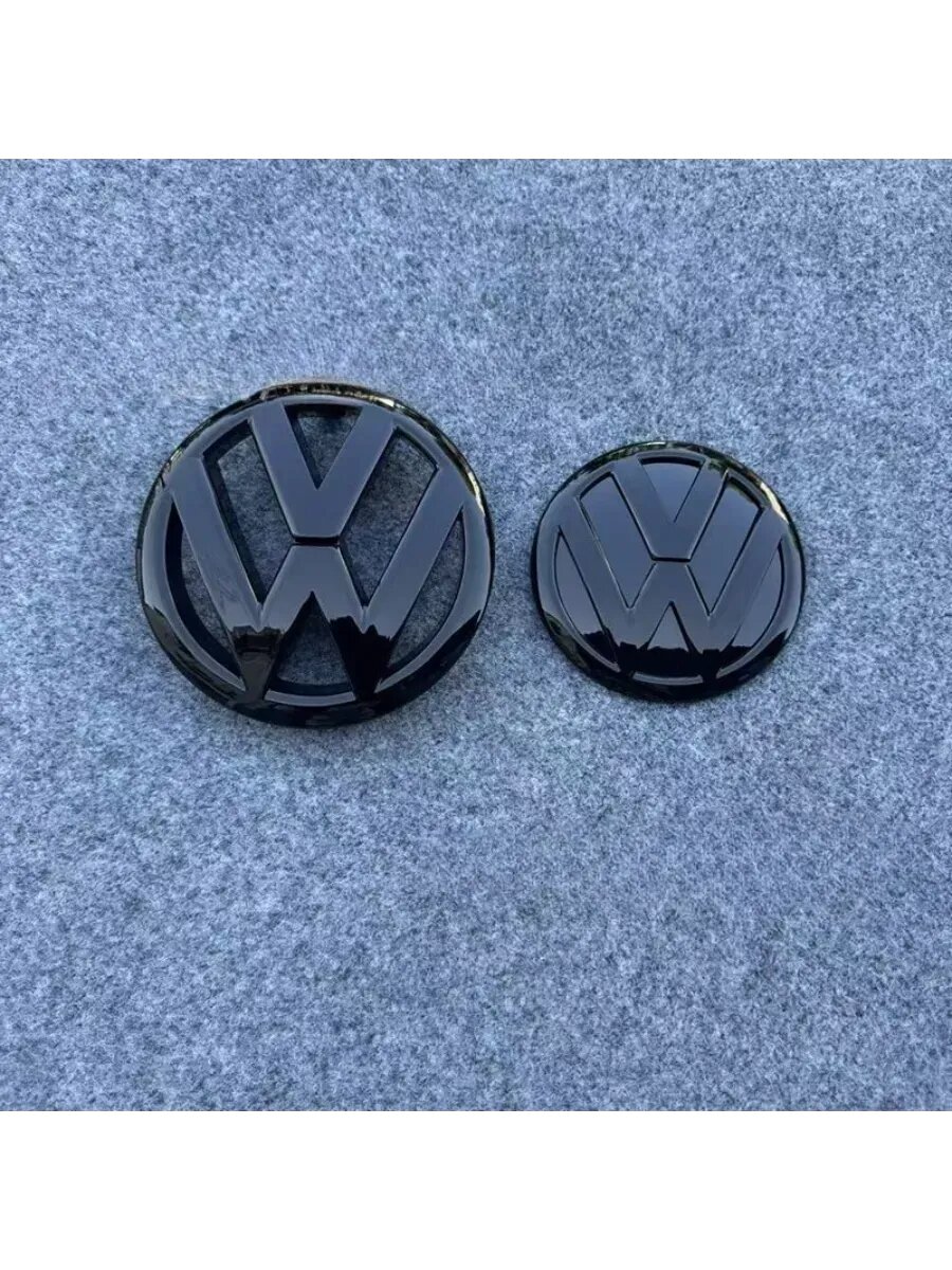11-14 VW Jetta 6 Передние и задние глянцевые черные эмблемы