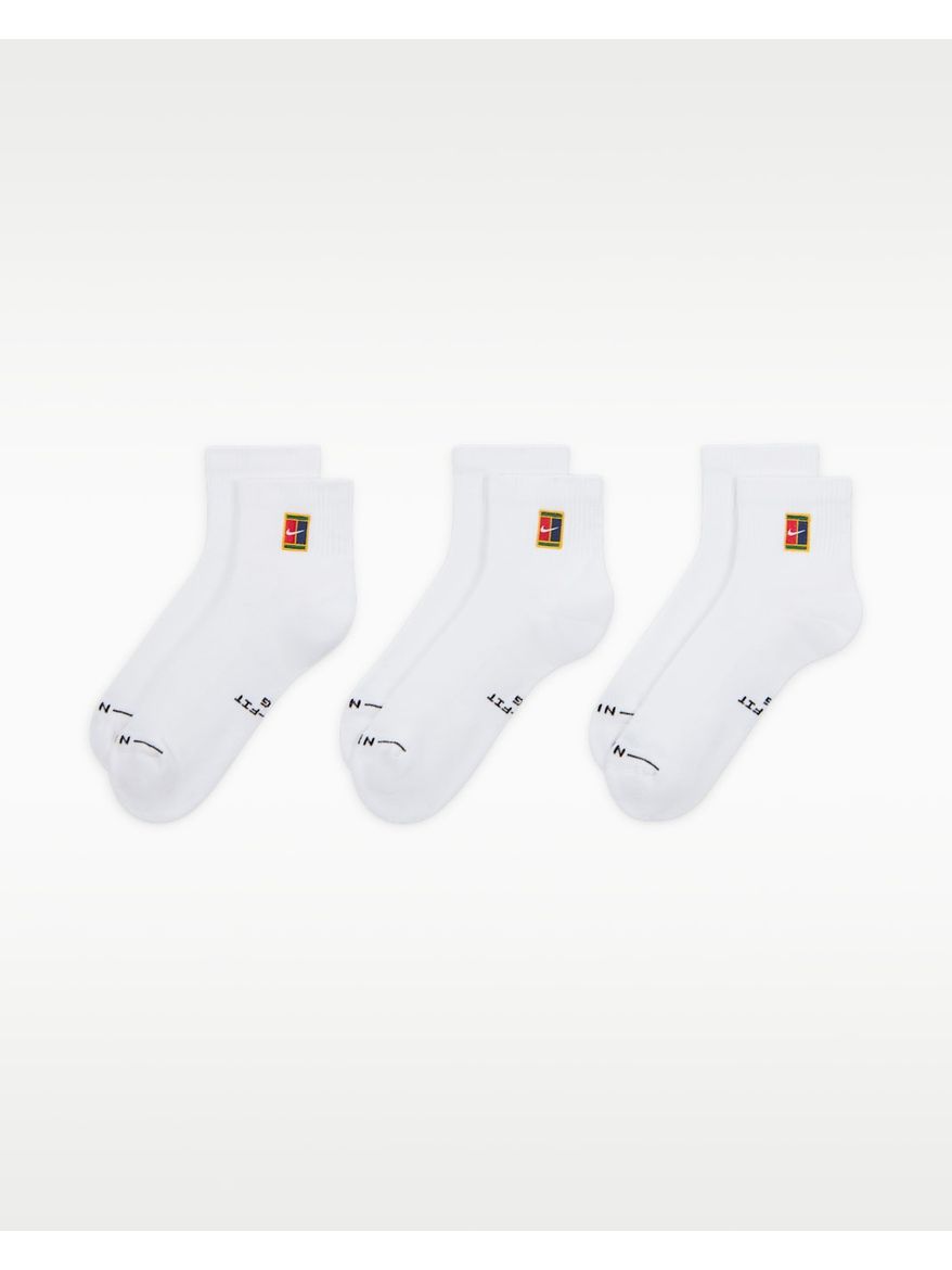 Носки NIKE Everyday Elevated Ankle Socks 3PP, комплект, 3 пары, размер S, белый — фото 1